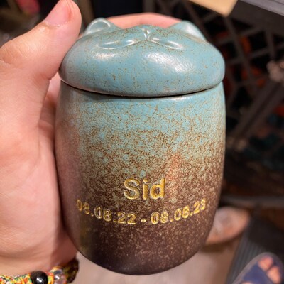 Custom Pet Urn Cat Urn Ceramic Urn Rustic Modern Design Urn - Etsy