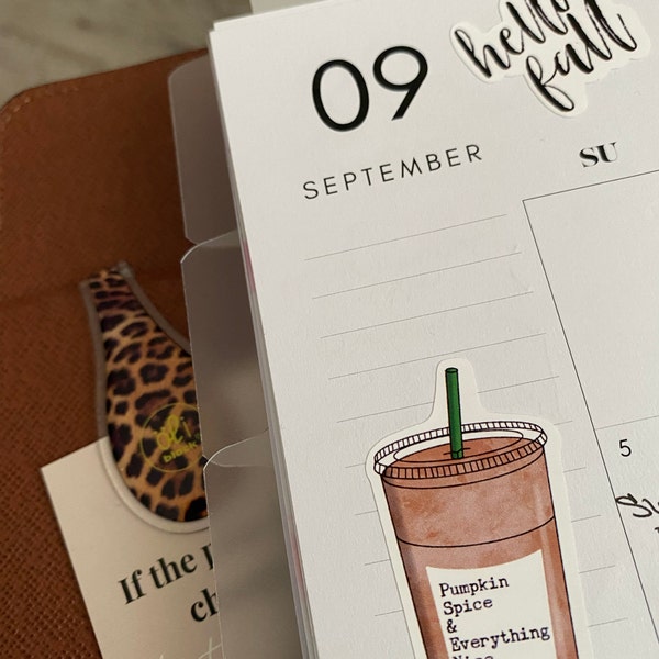 Hello Fall Sticker Sheet, Autumn Stickers, Bullet Journal Stickers ...