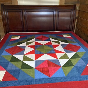 DIGITAL Pattern: Banded Stars quilt - Etsy