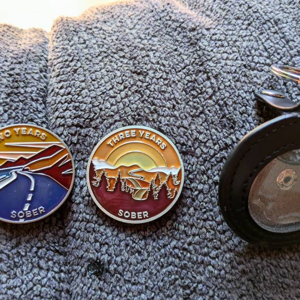 Three Months Sober Sobriety Coin - Etsy
