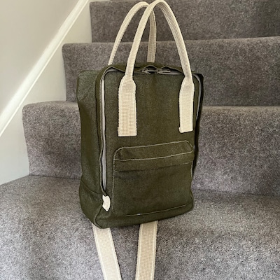 Mini Backpack Canvas Bag Sewing Pattern Bag PDF Pattern One Size - Etsy