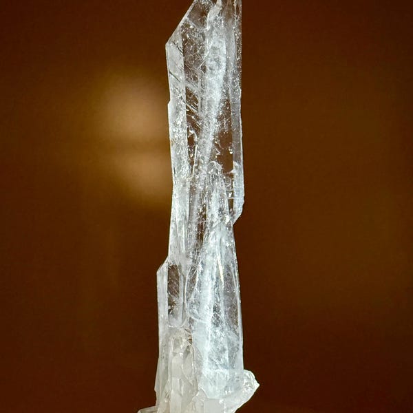 RARE Gorgeous Black Riebeckite Included Quartz Double Point With ...