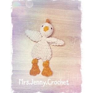 MINI Chickie Chicken Knotted Lovey Crochet Chicken PATTERN - Etsy