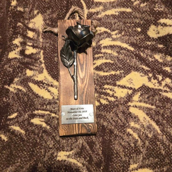 Personalized Hand Forged Iron Bookmark - 6th Anniversary Gift - Iron ...