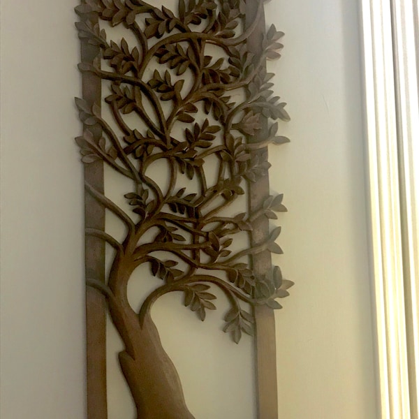 Hand Carved Wooden Mdf Wall Hanging,decor,panel Art,12 X 12 Inches. - Etsy