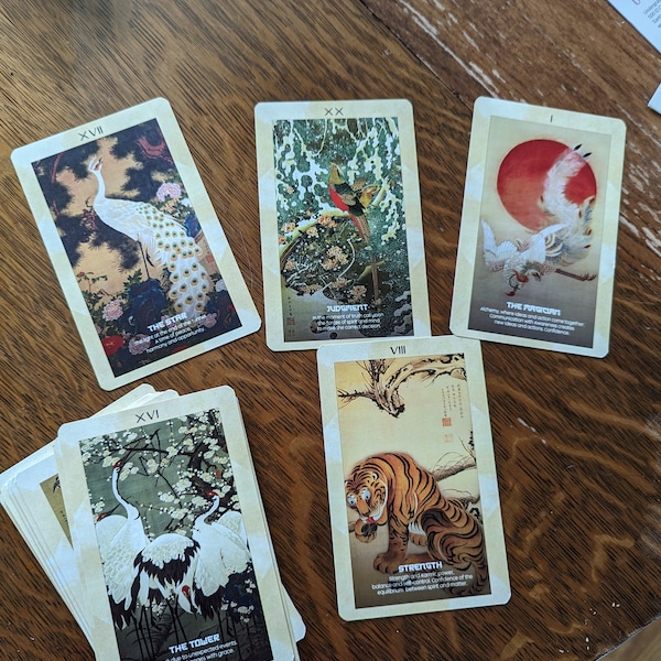 Ito Jakuchu Tarot - Major Arcana - Japanese Art- Japanese Tarot - Tarot ...
