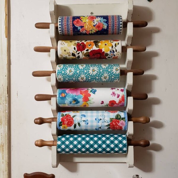 6 Pin Rolling Pin Rack for Your Collection Holds Pioneer Woman Pins ...