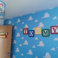 Toy Story Style Wooden Alphabet Blocks. Name Blocks. Personalised ...