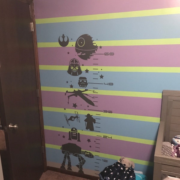 Star Wars Inspired Grow Chart Decal, Child Growth Chart, Mandalorian ...