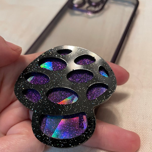 Mushroom Popsocket Popgrip, Holographic Popsocket, Whimsigothic ...