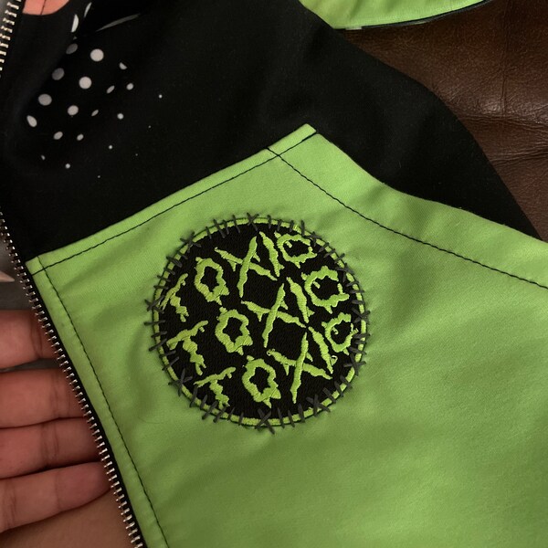 Toxic Goop Patch Green Slime Text Patch Emo Green Slime Text - Etsy