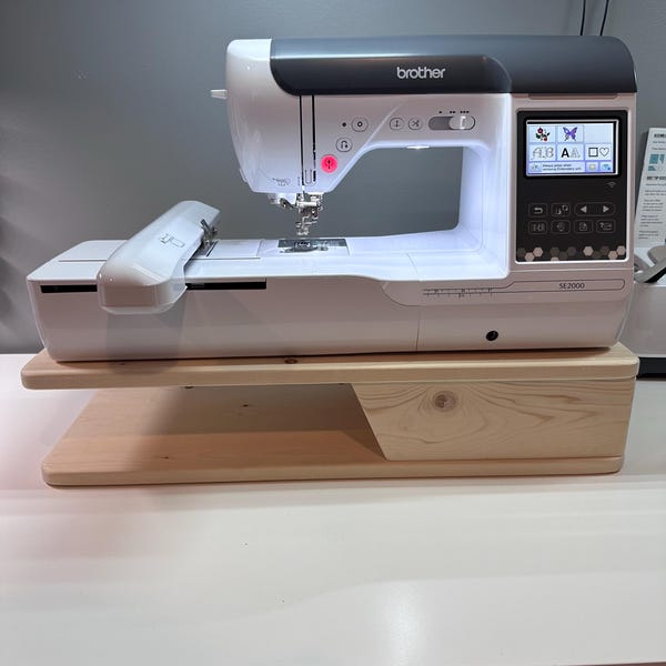 Embroidery or Sewing Machine Riser With Drawer - Free Arm Stand for ...