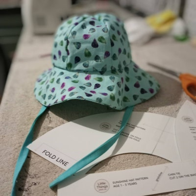 Childrens Sunhat Pdf Sewing Pattern Baby / Childs Sun Hat Children's ...