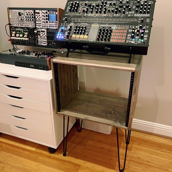 Studio Rack | 15” Depth | 16" Hairpin Legs | Solid Wood | Vents - Etsy