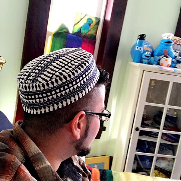 Metallic Gold Damask Brocade Hat, Bucharian, Kufi, Topi, Tupi, Hat ...