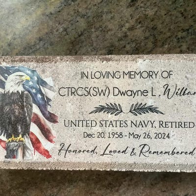 6x9 Memorial Stone. Dandelion Music Notes Remembrance Indoor or Outdoor ...