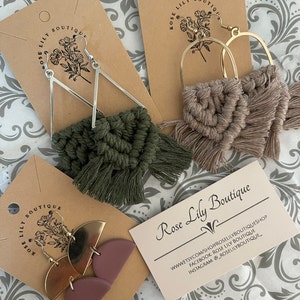 Taupe Arches With Free Matching Studs POLYMER CLAY EARRINGS - Etsy