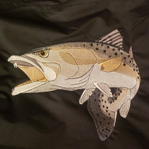 Speckled Trout Embroidery Design - Etsy