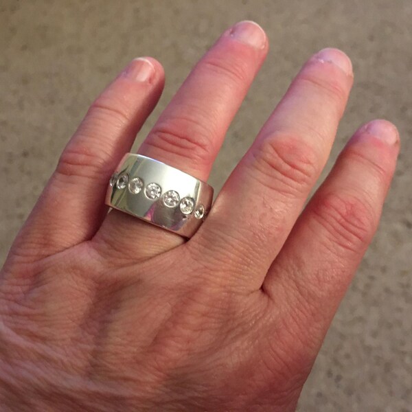 CIRCLE RING, Large Circle Ring, Solid Circle Ring, Circle Ring, Open ...