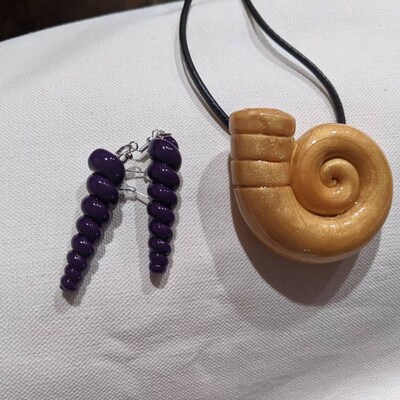 Ursula Necklace, Disney Inspired Ursula Necklace and Earring Set ...