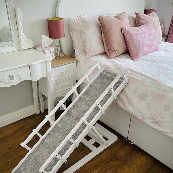 Pet Ramp With Foldable Rails | 4 Height Levels | Adjustable | Steps - Etsy