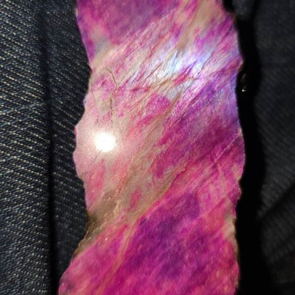 Purple Moonstone Slabs With Blue Flash | Stone of Intuition, Balance ...
