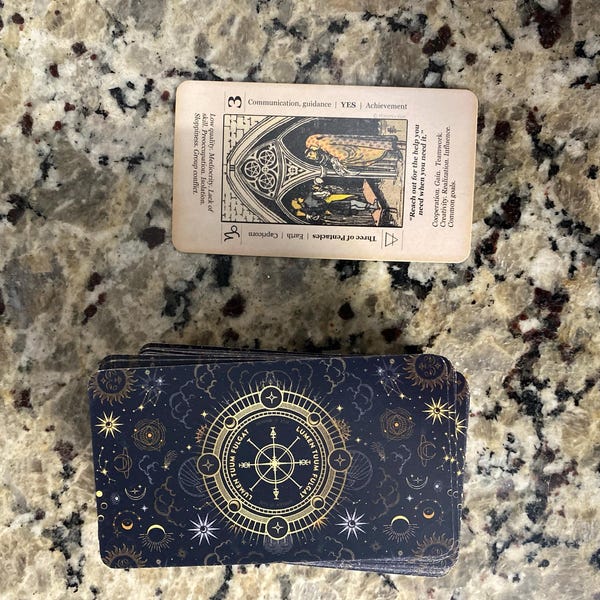 POCKET TAROT Deck for Beginners, Learn Tarot, With Keywords on the ...