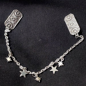 Maple Leaves Brooches With Chains, Antique Gold, Silver and Rose Gold ...