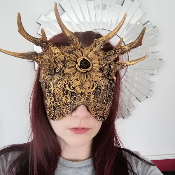 Horned Crown Blind Mask - Etsy