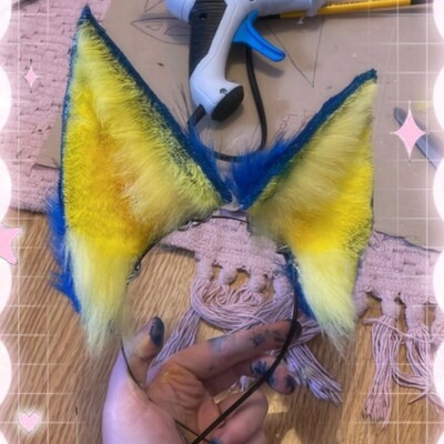 Cow Ear Pattern for Making Faux Fur Costume Ears Animal Ears - Etsy