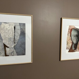 Swizzle Time Large Abstract Painting Print Pastel Grey and - Etsy