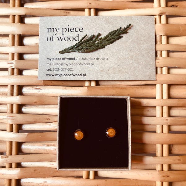 Irregular Organic Wood Earrings, Jewelry Made From Natural Timber and ...