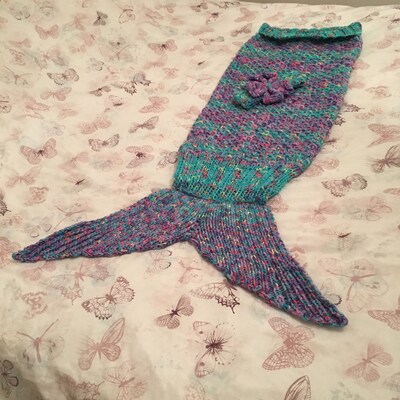 Mermaid Tail for Children KNITTING PATTERN Mermaid Blanket Pattern 6 ...