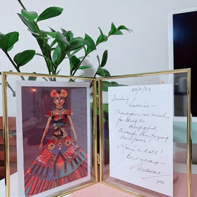 Matte Black Double Glass Floating Frame, Pressed Flower Frames for ...