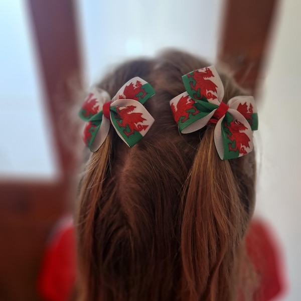 Greece Flag Hair Bow, Greek Flag Hair Clip, Greece Accessory, Flag Hair ...