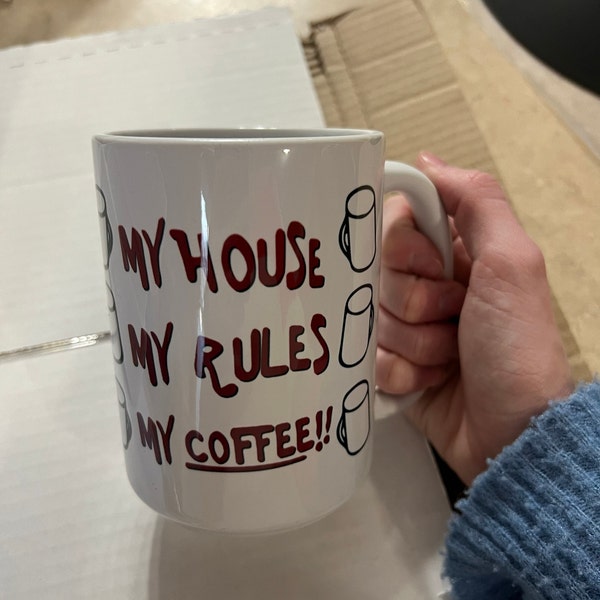 Knives Out Mug - My House, My Rules, My Coffee Mug - Movie Inspired ...
