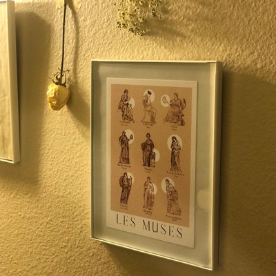 Les Muses Poster, the Nine Muses Print, Greek Muses Art, Ancient Greek ...