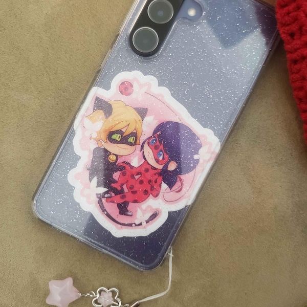 Pink + Green Manga Heisei Retro Sticker Deco Resin Juminocore Japanese ...