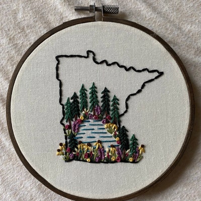 Minnesota State Embroidery Pattern Instant Digital Download PDF ...