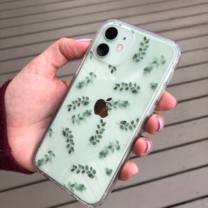 Cute Eucalyptus Leaves Case for iPhone 15 14 13 Pro Max 12 Mini 7 8 XR ...