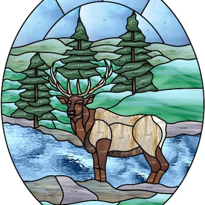 Goldfox Artistry, Stained Glass Pattern, Walleye in the Weeds, PDF ...