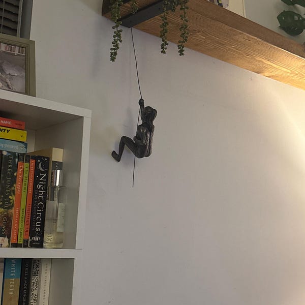 Large X3 Gold Climbing Men Figures Figurines Climbers Bungee Jumper ...