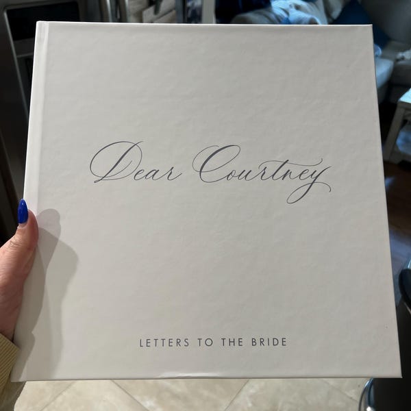Personalized Dear Bride Book, Letters to the Bride Message Album ...