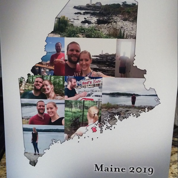 Country Shaped Photo Collage - Country Map Place or Any Shape Collage ...