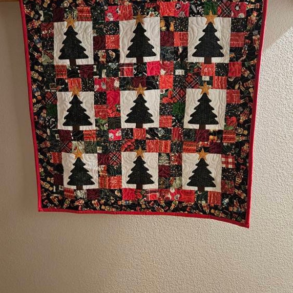 Scrappy Nine Patch, Decorator Quilt, 0122-02 - Etsy