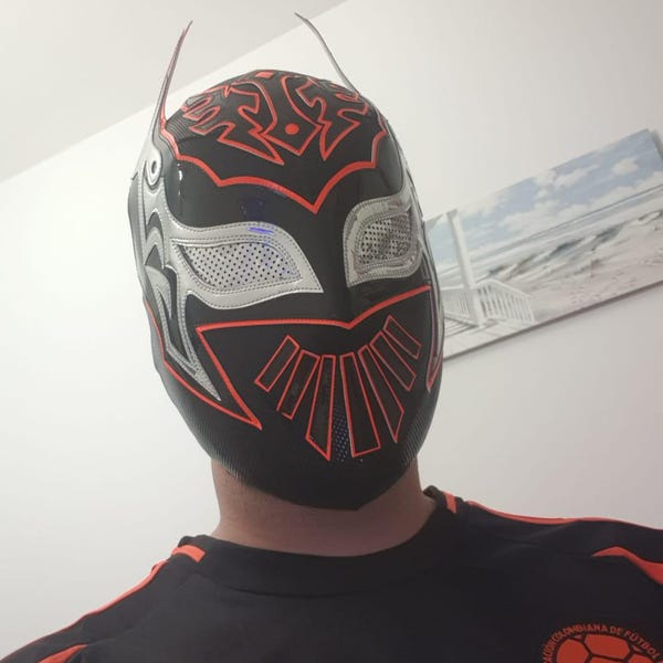 Hand Made TEMPLAR MASK Wrestling Mask Luchador Costume Wrestler Lucha ...