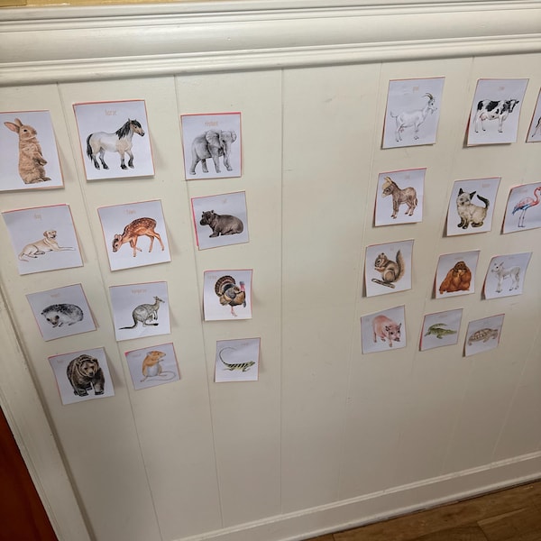 Mommy & Baby Animal Matching Activity Printable Animal Vocabulary ...