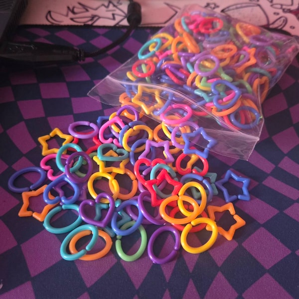 Approx 200 Mini Plastic Links - 44g - Etsy