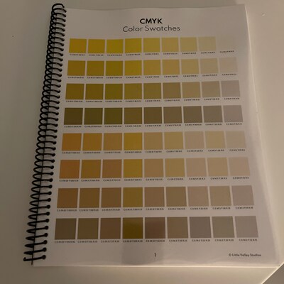 CMYK Color Chart 3000 Colors Swatches With CMYK Recipe 18 Rich Blacks ...