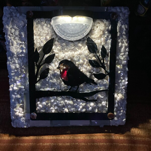 Rabbit Solar Light Wall Plaque - Garden Gift - Etsy UK